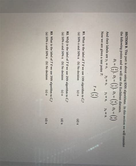 solved section b this part is about using knn algorithms