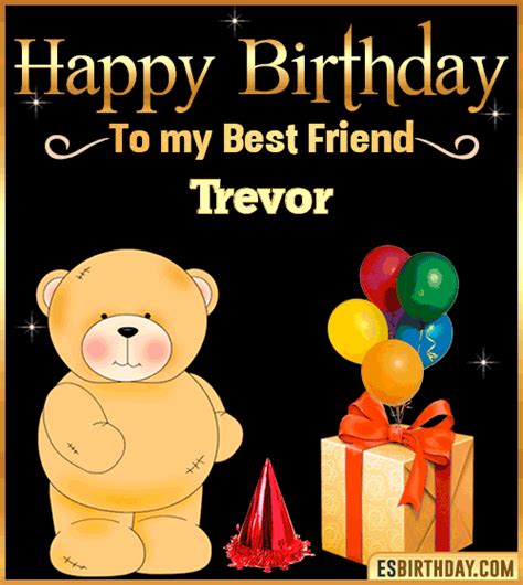 Happy Birthday Trevor  🎂 Images Animated Wishes【28 S】