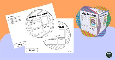Inspirational Women 3d Cube Project Teach Starter