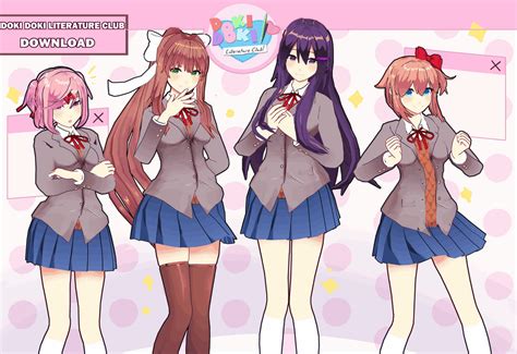 Mmdxdownload Doki Doki Literature Club Dl By Ozzwalcito On Deviantart