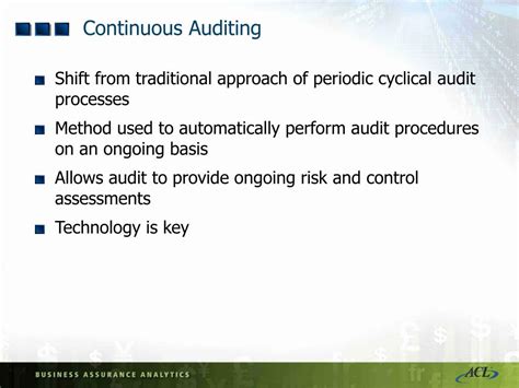 Ppt Continuous Controls Monitoring And Continuous Auditing An