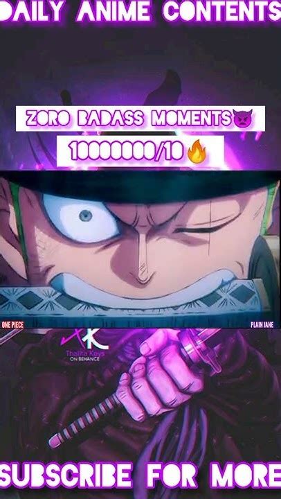 One Piece Zoro Badass Moments 👿anime Badass Moments Shorts Onepiece