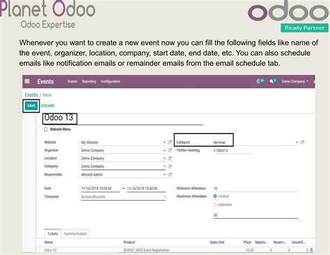 Odoo 13 Event Management Ppt