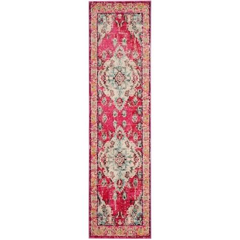 Safavieh Monaco Moses Forest Green Light Blue 2 Ft 2 Inch X 6 Ft