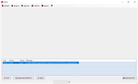 FOCA Error Couldn T Add File Maybe The File Is Being Used Or You Don