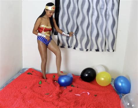 Sexy Wonder Woman Camylle Stomps To Pop All Your Balloons Asian