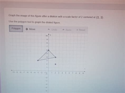 Solved Graph The Image Of This Figure After A Dilation With A Scale Factor Of 2 Centered At 2
