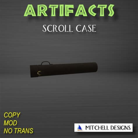 Second Life Marketplace Md Artifacts Series Scroll Case