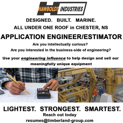 Hawboldt Industries On Linkedin Estimator Estimating Applicationengineer Salesengineer