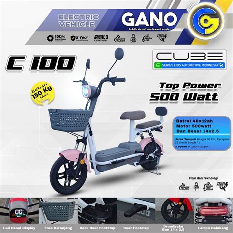 Jual Sepeda Listrik Ebike Cube C100 Shopee Indonesia