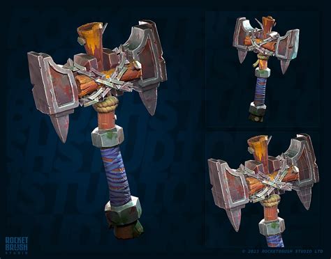 Stylized 3d Weapons Models For Games Rocketbrush