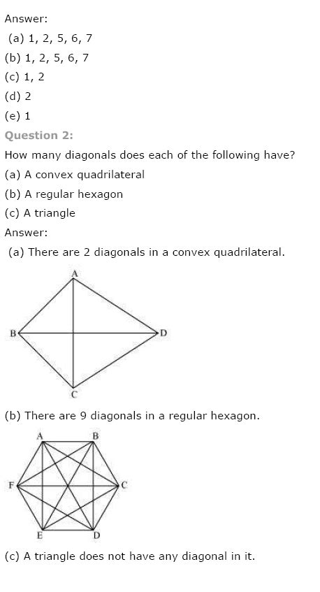 NCERT Solutions For Class 8 Maths Ch 3 Understanding Quadrilaterals