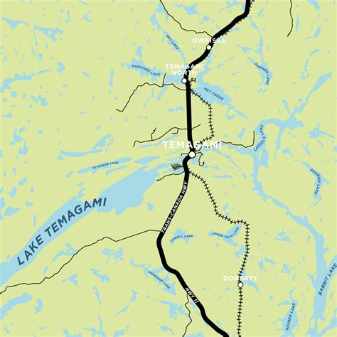 Temagami Map Print Jelly Brothers