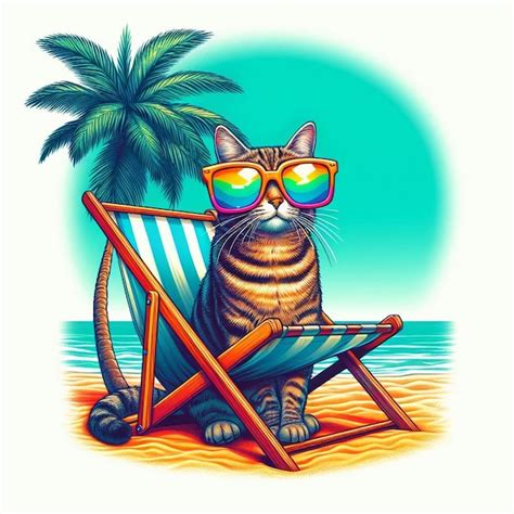 Premium Photo A Cat Wearing Sunglasses