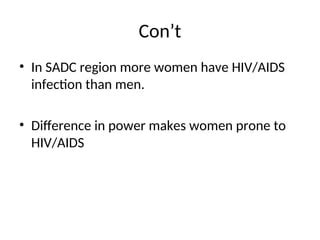 Comprehensive Sexuality Education Gender PPT