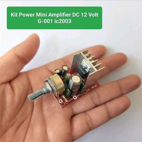 Jual Kit Power Mini Amplifier Dc 12 Volt Shopee Indonesia
