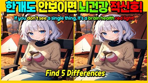 틀린그림찾기 한개도 안보이면 뇌건강 위험 두뇌테스트 8 Youtube