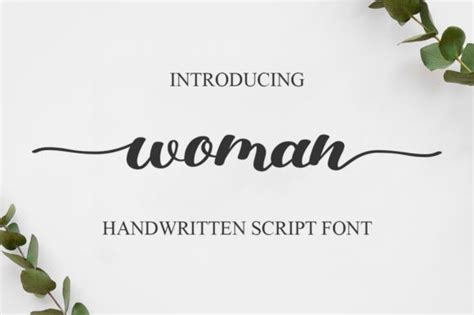 Woman Script Font