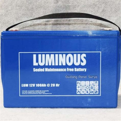 Promo Aki Kering Baterai Vrla V Ah Luminous Agm Deep Cycle Diskon Di Seller Asmaraka