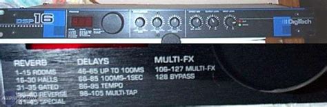 Dsp 16 Digitech Dsp 16 Audiofanzine