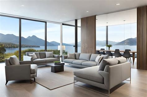 A Contemporary House With Sleek Lines And Minimalist Design Featuring
