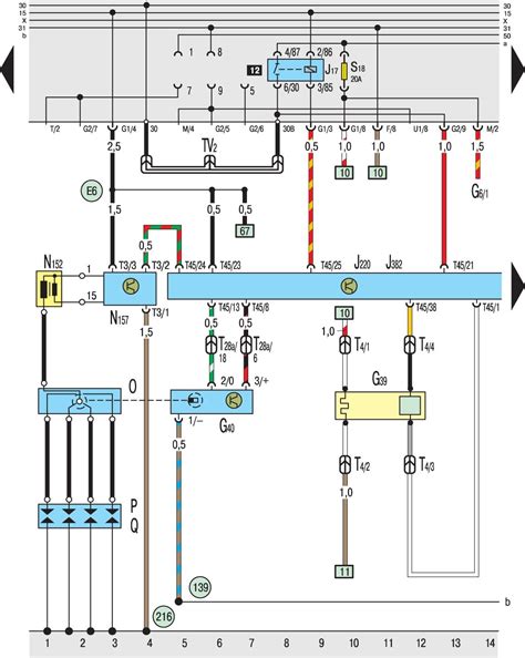 Схема электрическая фольксваген гольф 2 фольксваген гольф