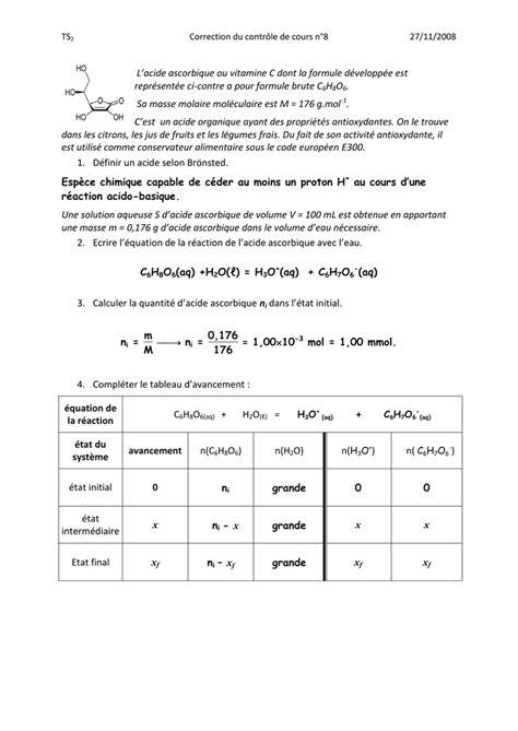 Ntroduire 62 Imagen Formule Semi Développée Vitamine C Fr
