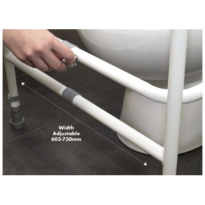 Toilet Frame With Adjustable Height And Width Gympie Mobility