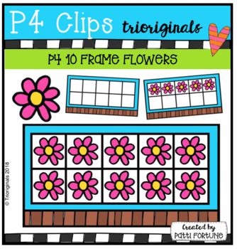 P4 10 FRAMES Flowers P4 Clips Trioriginals By P4 Clips Trioriginals