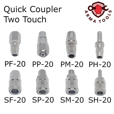Jual Quick Coupler Two Touch Pm 20 Ph 20 Pf 20 Pp 20 Sh 20 Sm 20 Sf 20