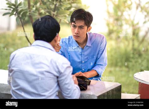 In A Tense Situation Between Men At Odds With Each Other Internal