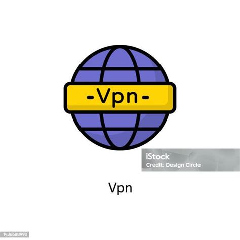 Vpn 벡터 채워진 개요 아이콘 디자인 그림 흰색 배경 Eps 10 파일의 클라우드 컴퓨팅 기호 Vpn에 대한 스톡 벡터 아트 및 기타 이미지 Istock