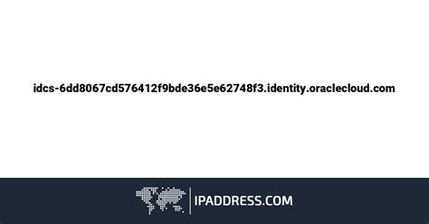 Idcs Dns Ip And Website Info