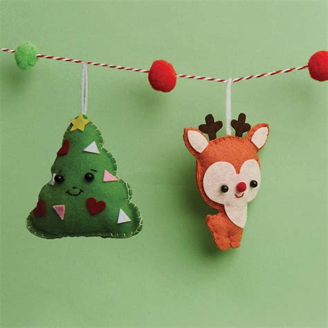 Christmas Garland Felt And Sequin Kit