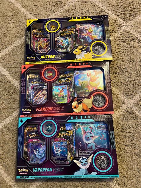 Pokemon Eevee Evolution Vmax Premium Collection Set Of 3 Town