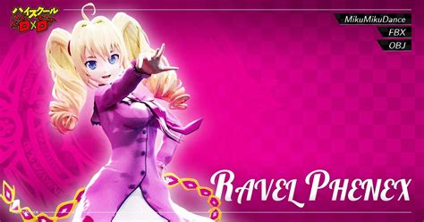 3d Model Highschool Dxd Ravel Phenex Mmd Model Vr Ar Low Poly