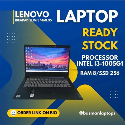 Jual Laptop Lenovo Ideapad Slim 3 Core I3 Generasi 10 Ram 8 Ddr4 Pakai