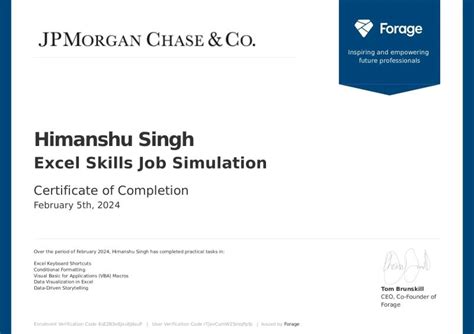 himanshu singh on linkedin thrilled to announce my completion of excel