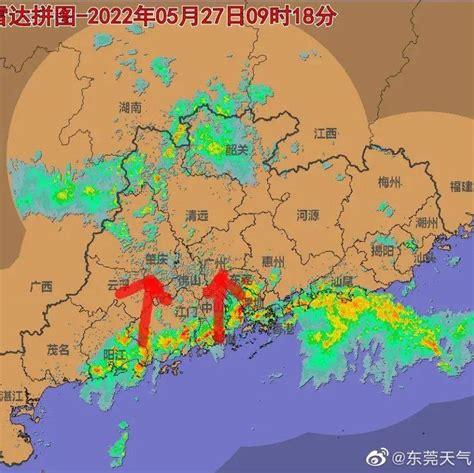 高温雨水齐飞！东莞多镇发布暴雨黄色预警！雷雨阵雨雨势