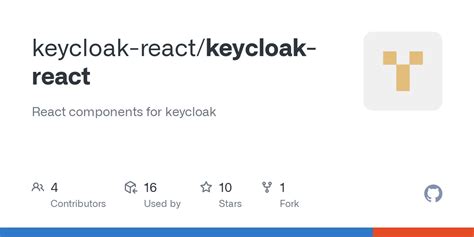 Github Keycloak Reactkeycloak React React Components For Keycloak