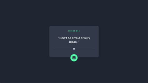 Frontend Mentor Advice Generator App Using React Coding Challenge Solution