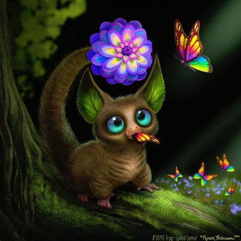 Trap Tailed Lemur By Piper Thibodeau Rimaginaryaww