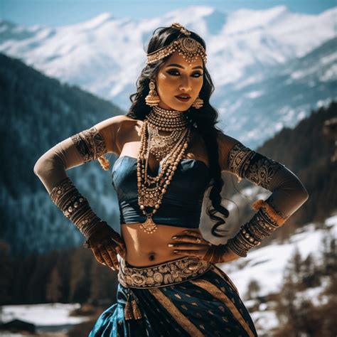Classical Indian Dancers On Snow Capped Himalayas Ais Choreography Delivers Peak Performance