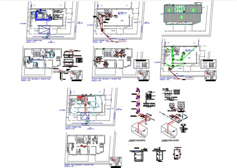Hidrosanitario De Cancha Múltiple En Autocad Cad 48318 Kb Bibliocad