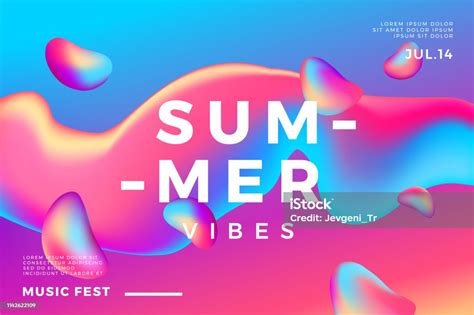 여름 추상 그라데이션 배경입니다 유체 다채로운 모양 조성 물 0명에 대한 스톡 벡터 아트 및 기타 이미지 0명 3차원 형태 곡선 Istock