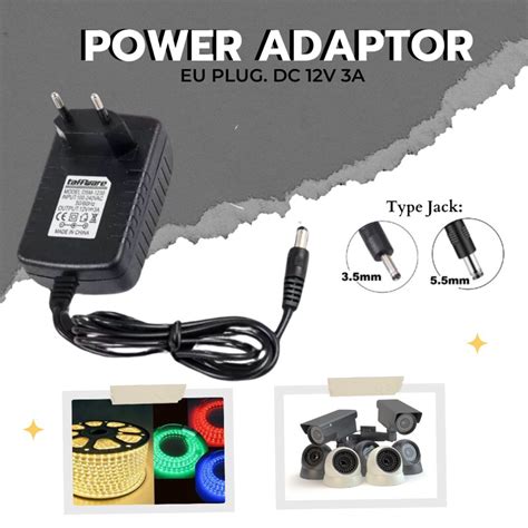 Jual Real Adapter Adaptor Dc V A Jack Mm Mm Real Ampere Trafo Power Supply