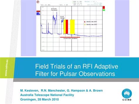 PPT Field Trials Of An RFI Adaptive Filter For Pulsar Observations