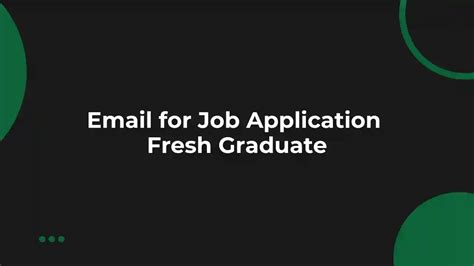 HR Wont Tell You Email For Job Application Fresh Graduate Sea Digitalis