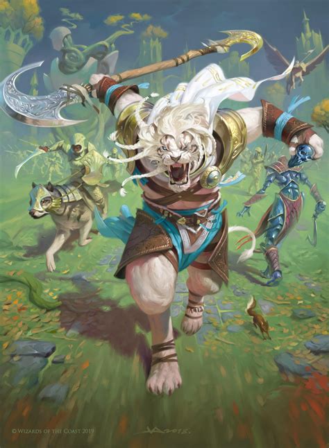 Mtg Art Ajani The Greathearted From War Of The Spark Set By Victor