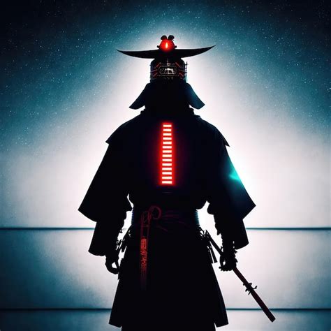Premium Photo Cyberpunk Future Technology Cyborg Robot Bushido